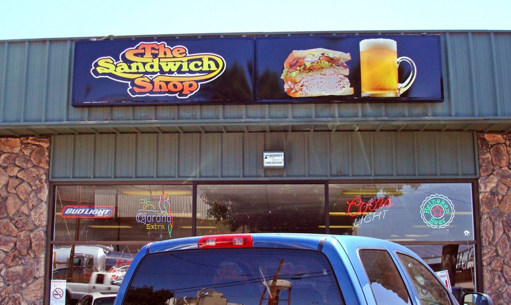 The Sandwich Shop Sign Faces