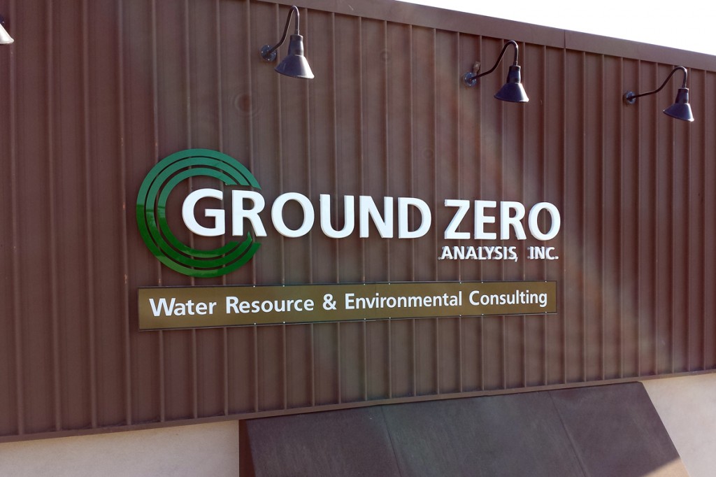 Ground Zero custom acrylic cut letters