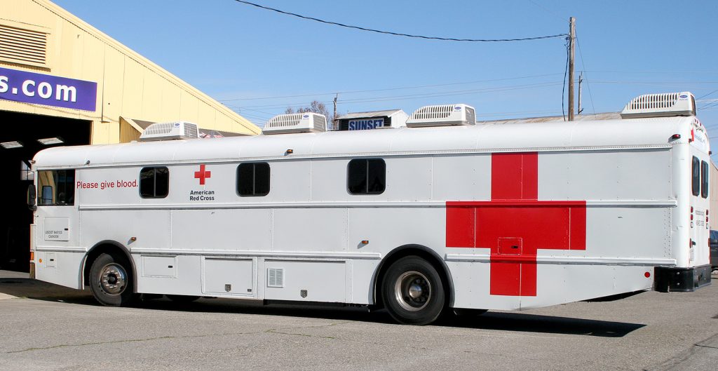 American Red Cross bus graphics